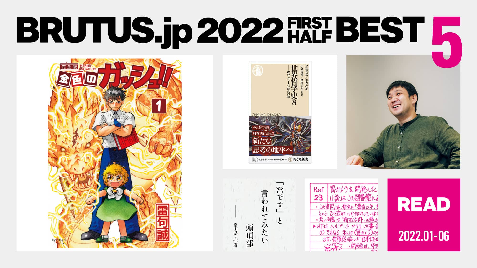 BRUTUS.jpで2022年上半期に最も読まれた「読む」の記事 BEST5 | ブルータス| BRUTUS.jp