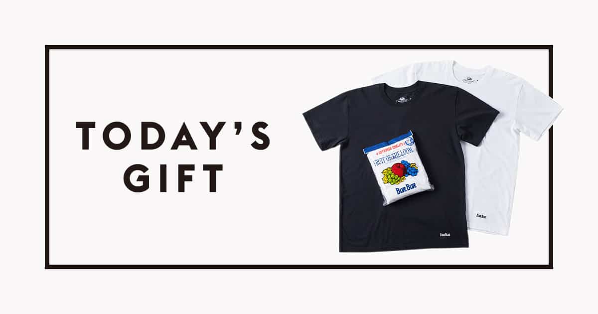今日のギフト：〈フルーツオブザルーム ・ ブルーブルー〉のパックT | ブルータス| BRUTUS.jp