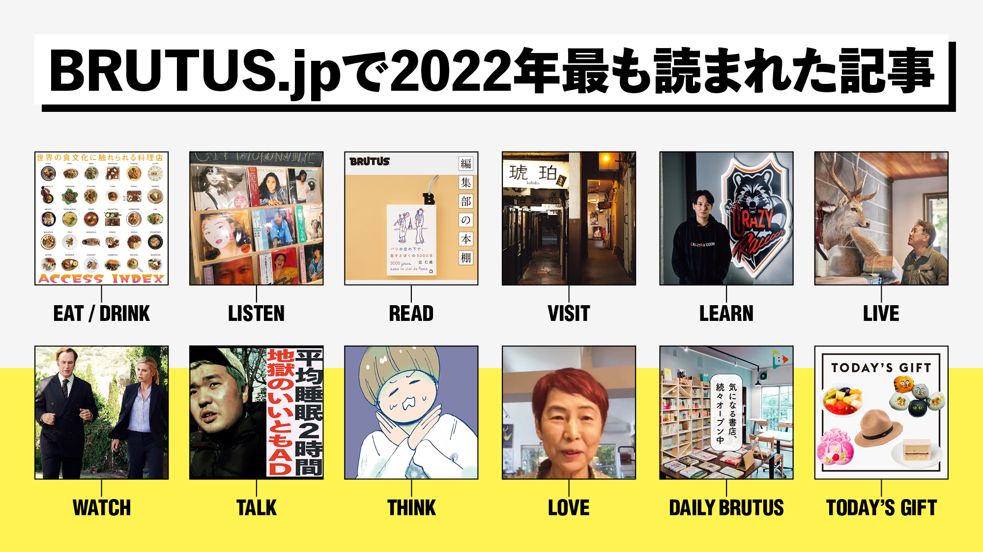 BRUTUS.jpで2022年に最も読まれた人気記事まとめ | ブルータス| BRUTUS.jp