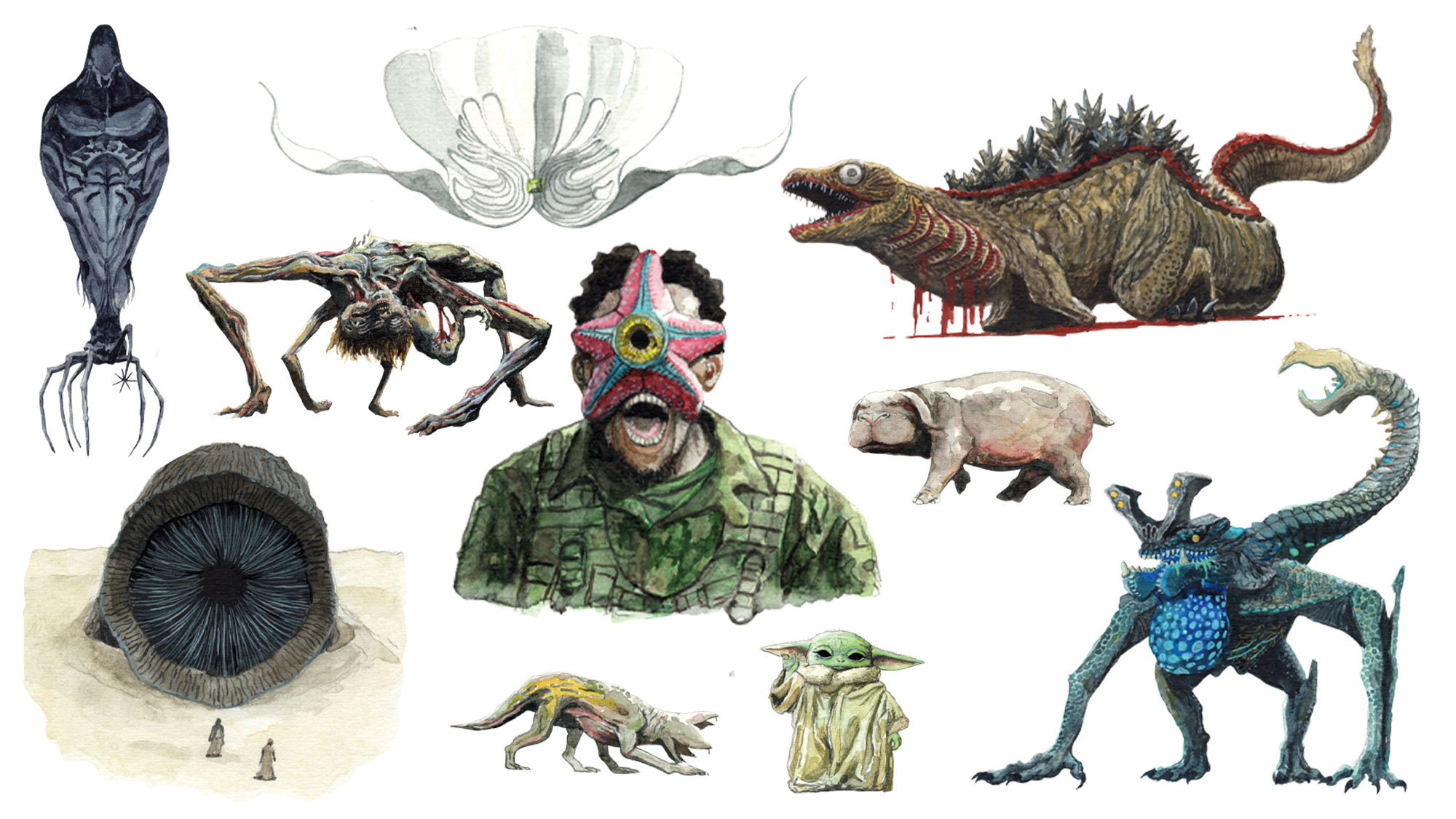 禍々しくも愛らしい、SFクリーチャー図鑑。グローグー、ダート、サンドワームetc. | ブルータス| BRUTUS.jp