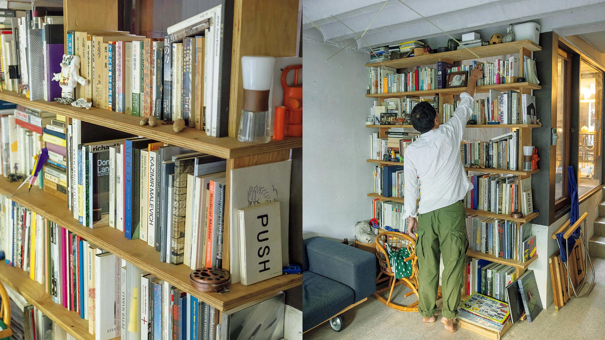 〈graf〉代表・服部滋樹の、人生の年表のような本棚と体験を促す装置としての本 | ブルータス| BRUTUS.jp